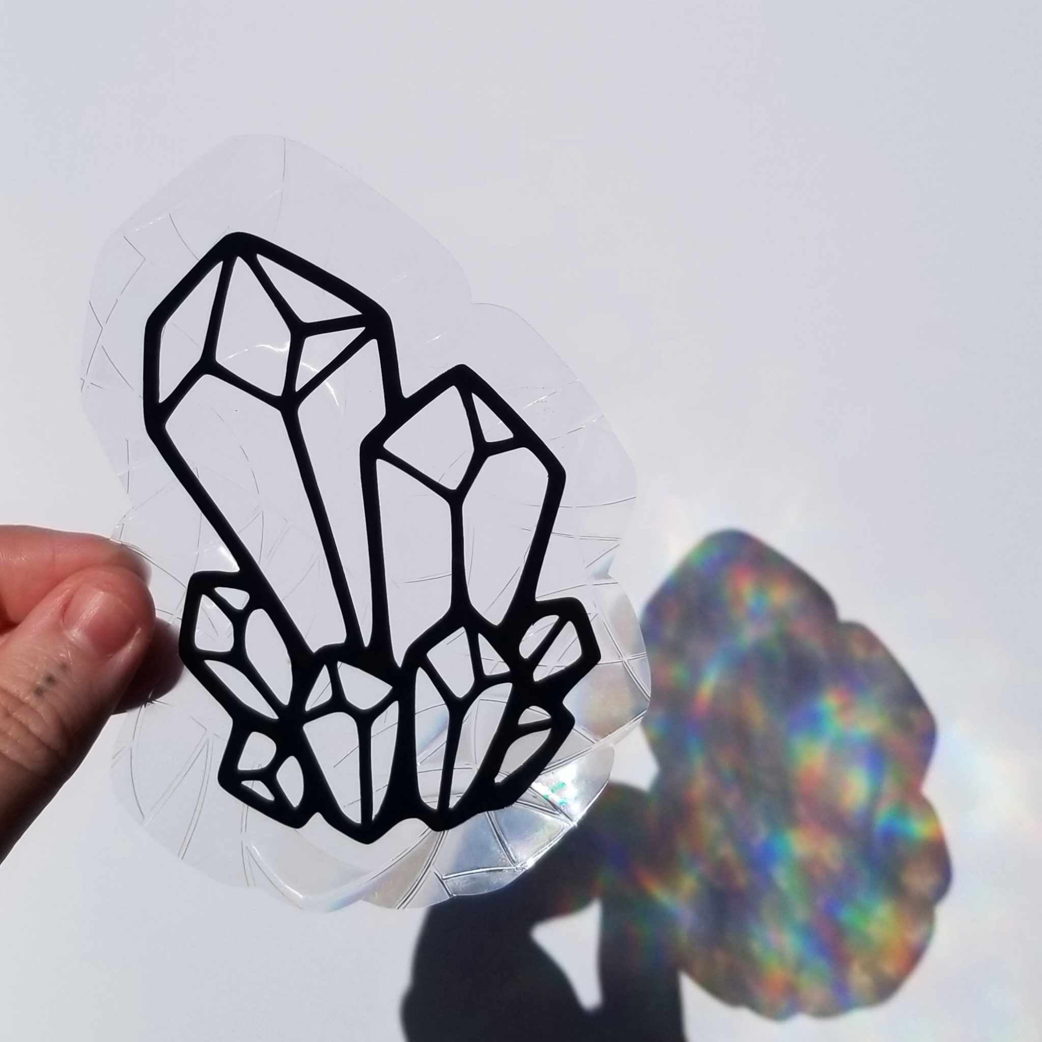 Crystal Cluster Window Cling Suncatcher – Sterling's Suncatchers