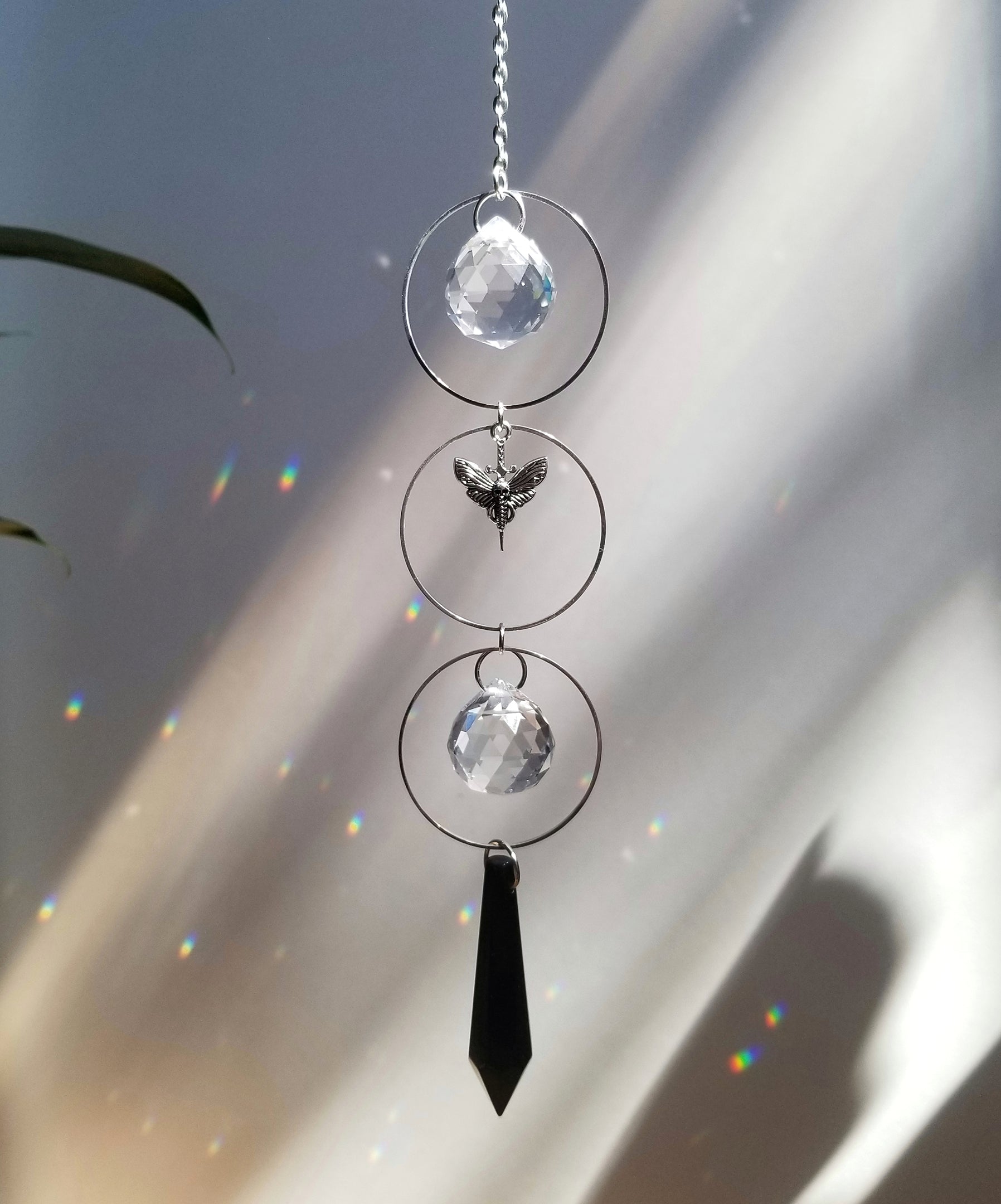 Dagger Moth Long Suncatcher – Sterling's Suncatchers